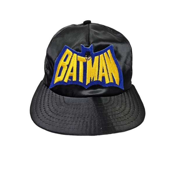 DC Comics | Accessories | Vintage Dc Comics Batman Satin Snapback Hat ...
